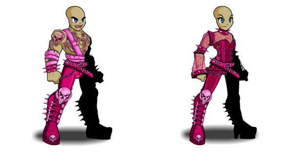 Pink Spiked Rebel | Armor | RedHero
