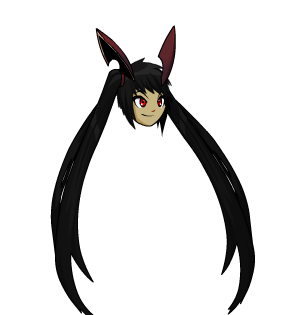 Red Twintails Hair (F) | Helmet | RedHero